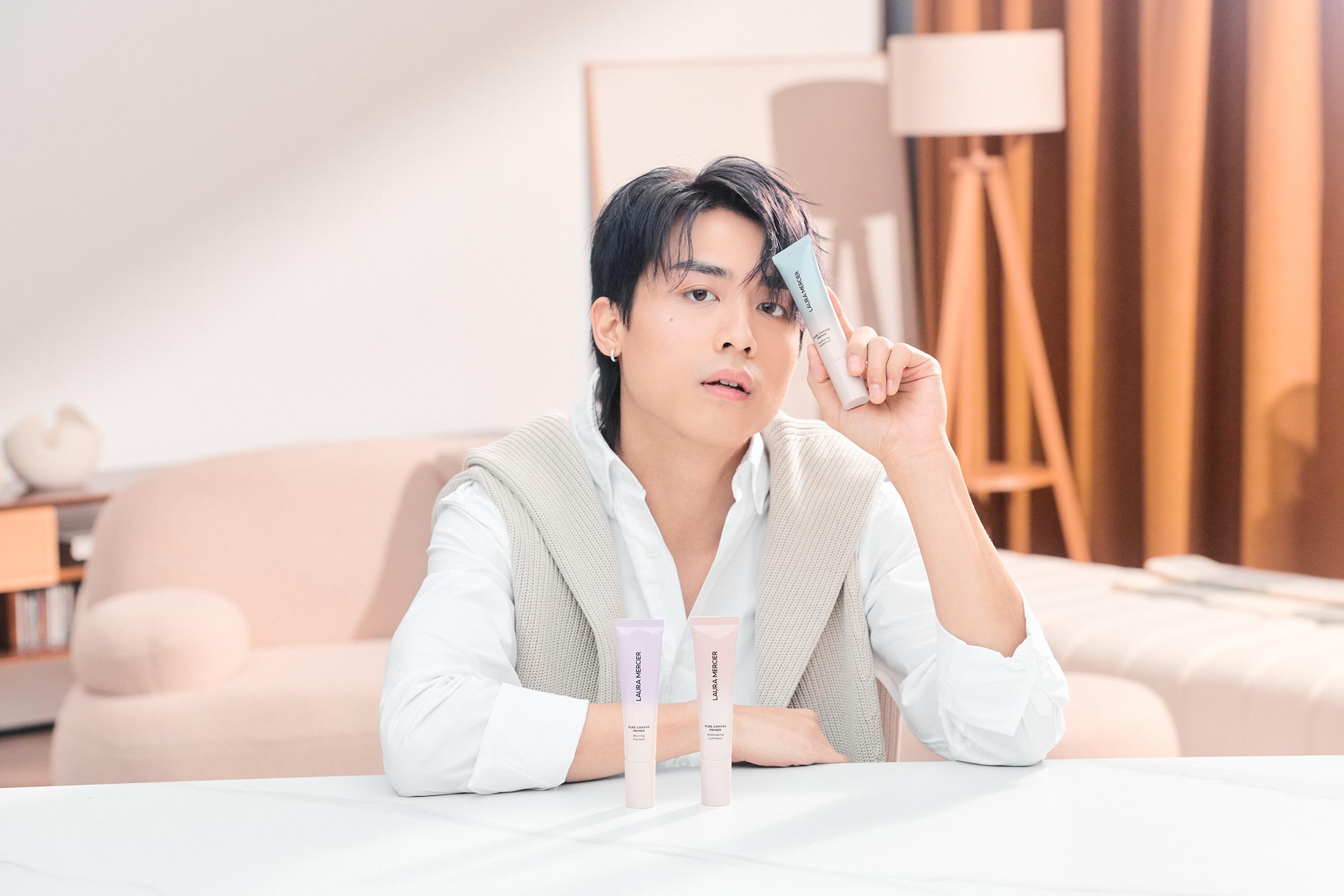 Laura Mercier x江𤒹生Anson Kong 送AK親筆簽名養膚底霜及雙面相卡 | am730